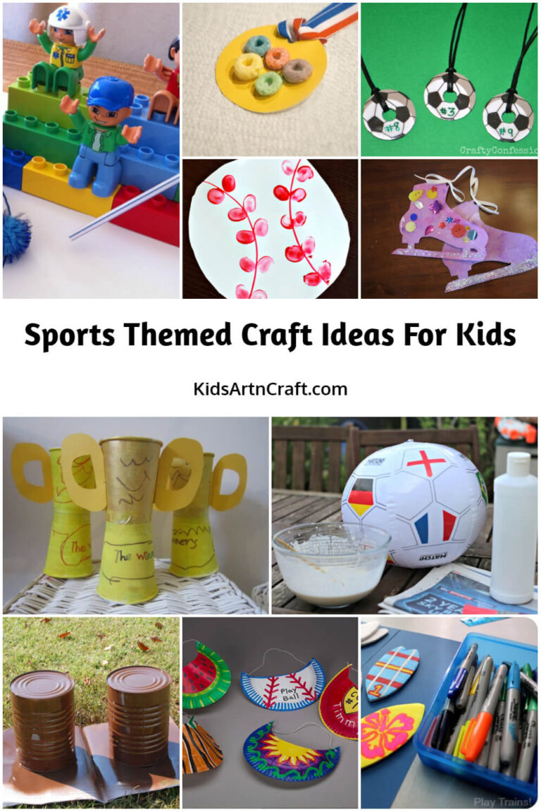 Sports Themed Craft Ideas For Kids - Kids Art & Craft