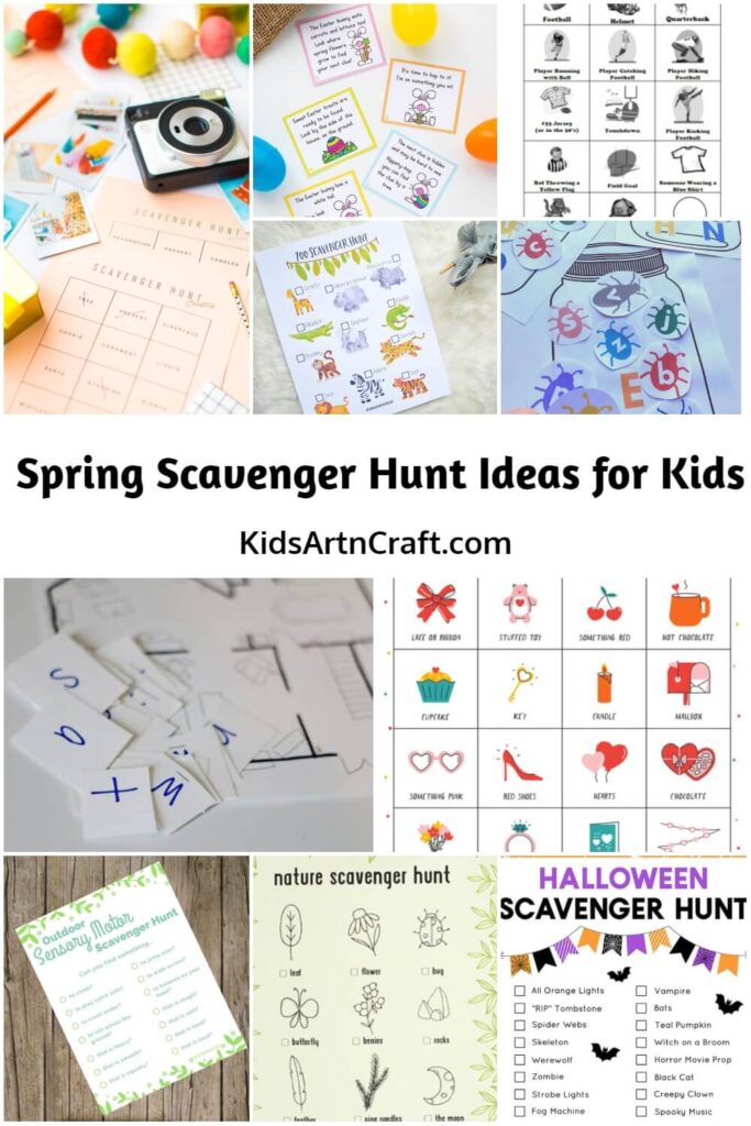 Spring Scavenger Hunt Ideas for Kids - Kids Art & Craft