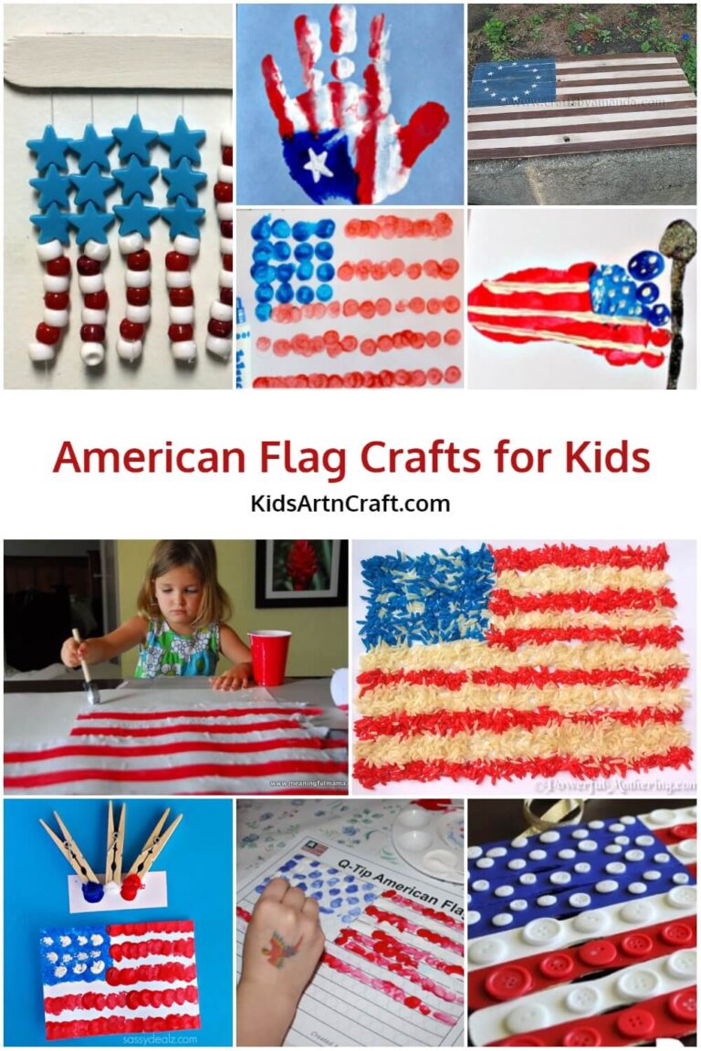 American Flag Crafts for Kids - Kids Art & Craft
