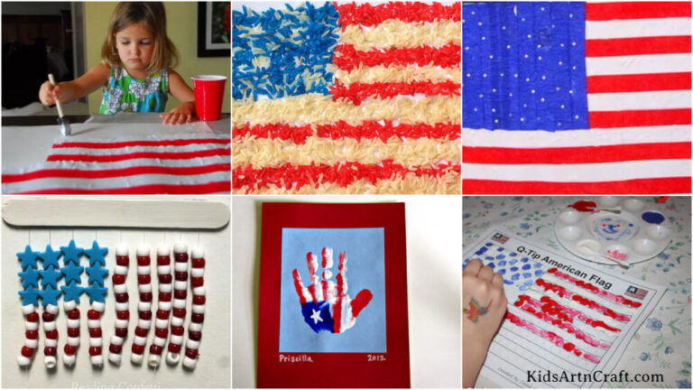 American Flag Crafts for Kids - Kids Art & Craft