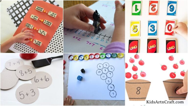 Cool Outdoor & Indoor Math Games for Kids - Kids Art & Craft