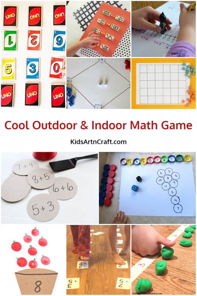 Cool Outdoor & Indoor Math Games for Kids - Kids Art & Craft