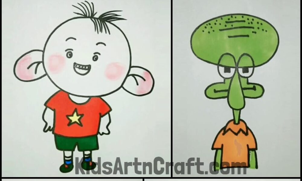 Simple Cute Character Drawings for Kids to Make at Home - Kids Art & Craft