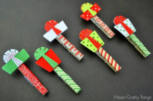 Clothespin Clip Crafts for Christmas - Kids Art & Craft