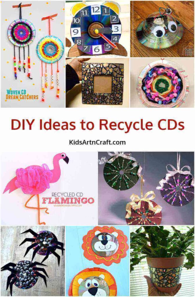 DIY Ideas to Recycle CDs For Kids - Kids Art & Craft