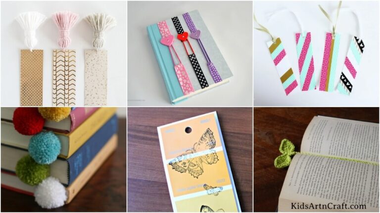 Easy DIY Bookmarks Ideas - Kids Art & Craft
