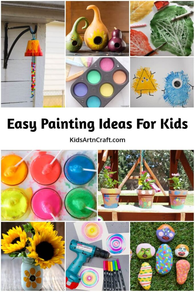 Easy Painting Ideas For Kids - Kids Art & Craft