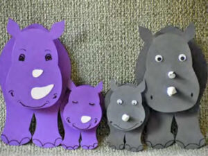 Rhinoceros Crafts & Activities for Kids - Kids Art & Craft