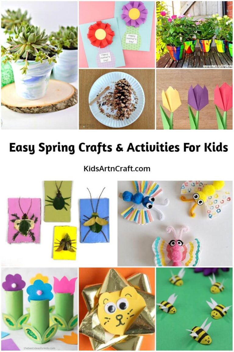 Easy Spring Crafts & Activities for Kids - Kids Art & Craft