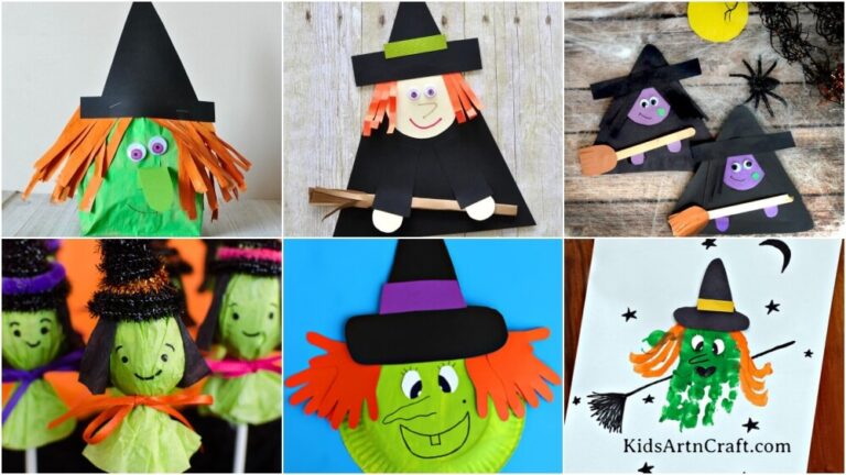 Halloween Witch Craft Ideas For Kids - Kids Art & Craft