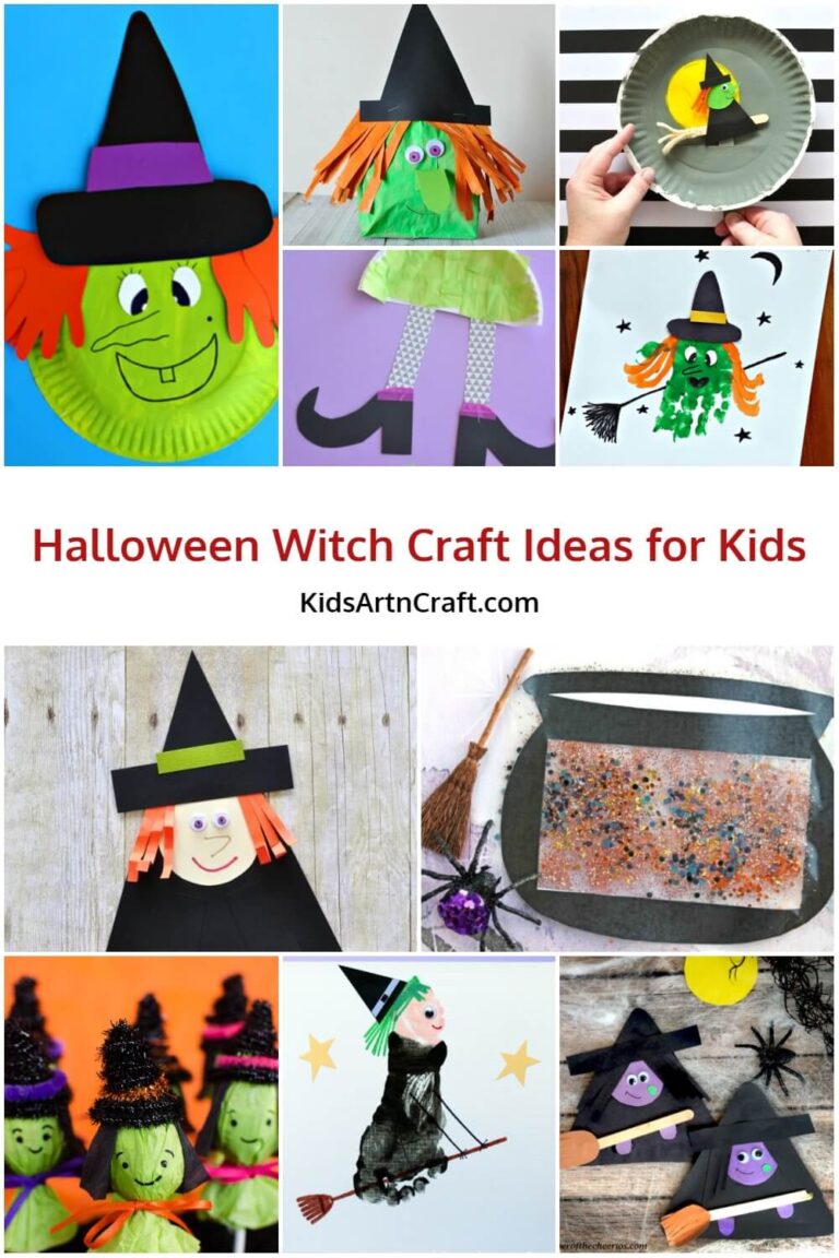 Halloween Witch Craft Ideas For Kids - Kids Art & Craft