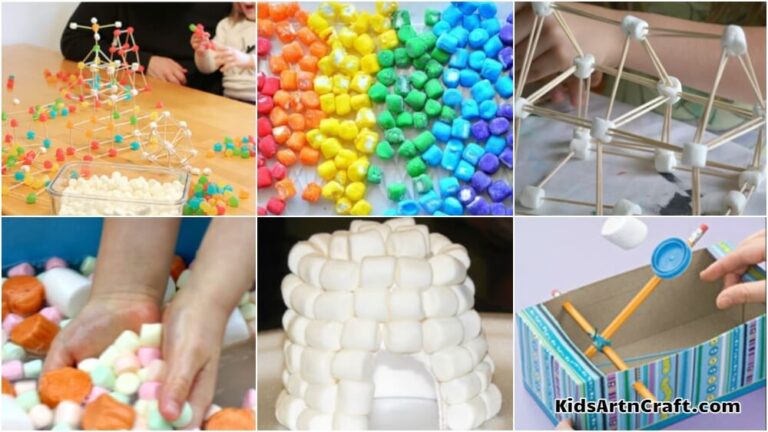 Marshmallow Activities For Kids of All Ages - Kids Art & Craft