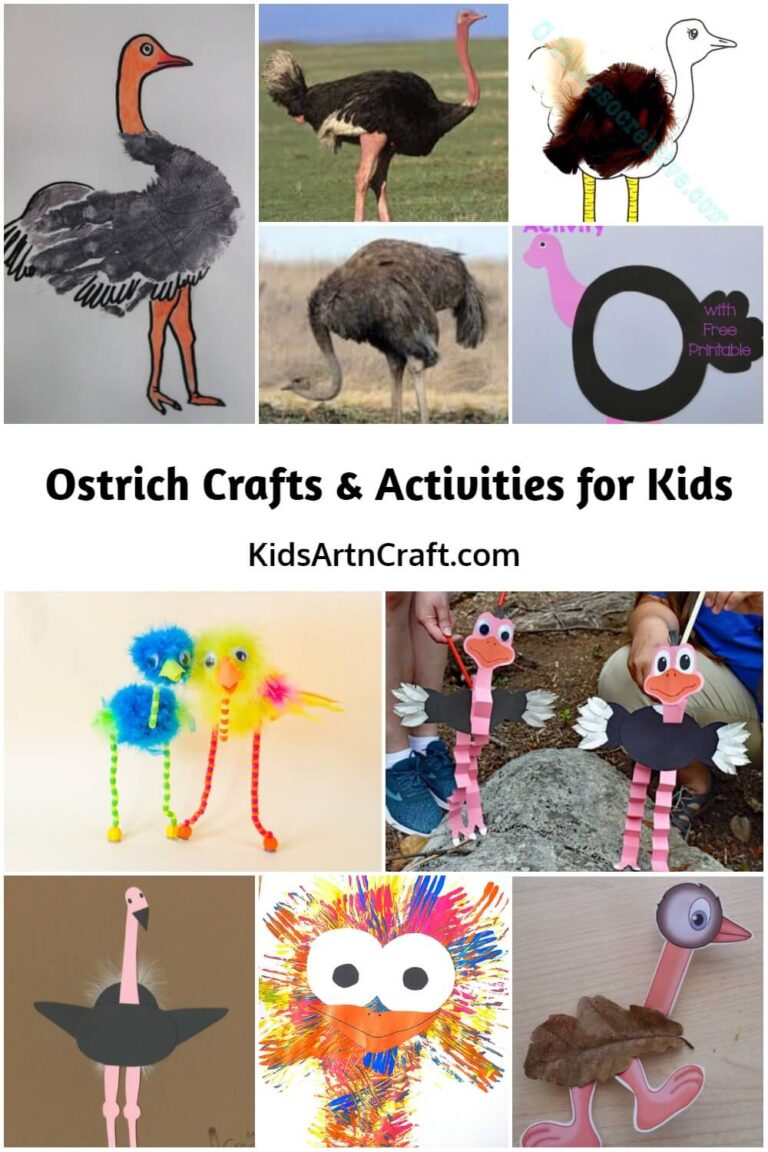 Ostrich Crafts & Activities for Kids - Kids Art & Craft