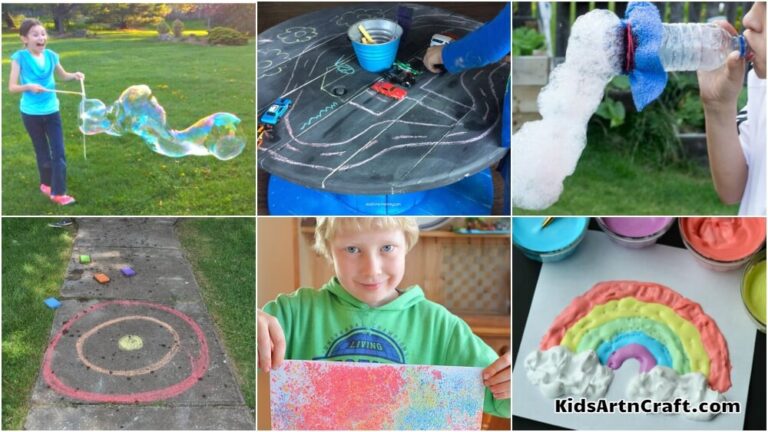 DIY Outdoor Activities For Kids To Play - Kids Art & Craft