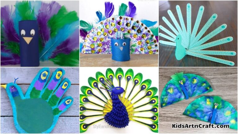Peacock Crafts & Activities for Kids - Kids Art & Craft