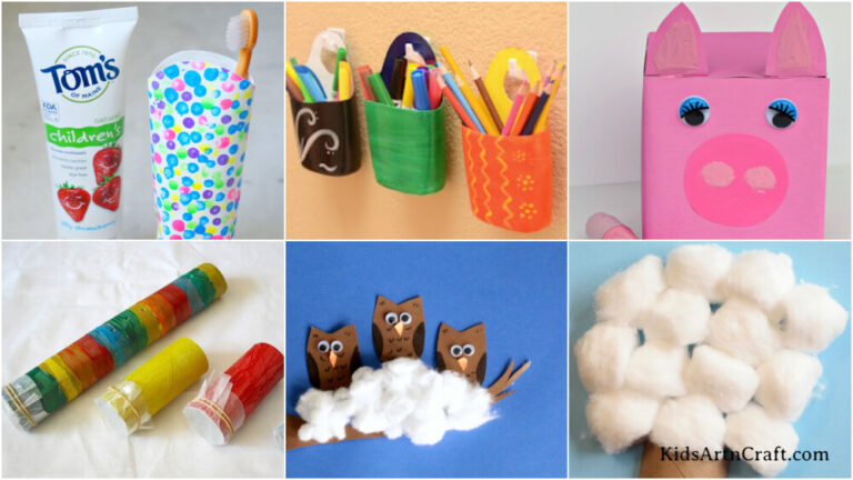 Recycled Crafts That Come From Bathroom - Kids Art & Craft