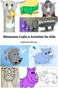 Rhinoceros Crafts & Activities for Kids - Kids Art & Craft