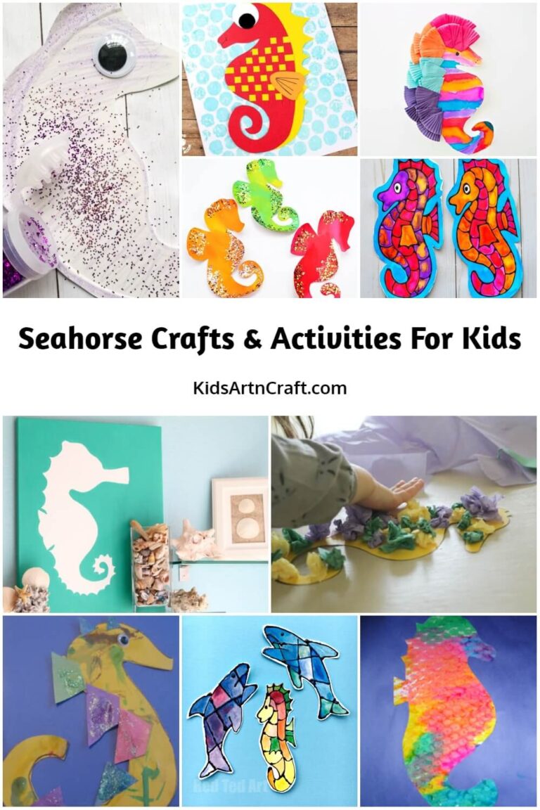 Seahorse Crafts & Activities For Kids - Kids Art & Craft