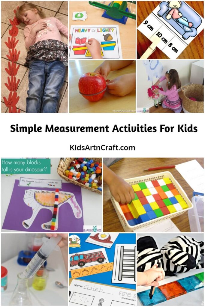Simple Measurement Activities for Kids - Kids Art & Craft