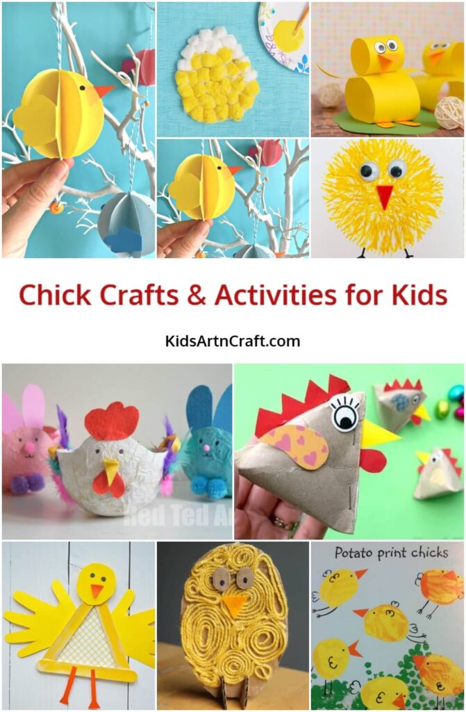 Spring Chick Crafts & Activities for Kids - Kids Art & Craft
