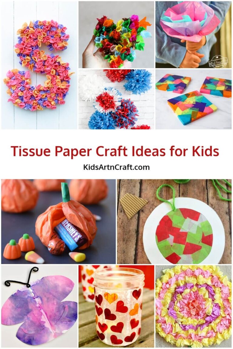 Tissue Paper Craft Ideas for Kids - Kids Art & Craft