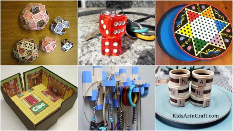 Ways To Repurpose Old Board Games - Kids Art & Craft