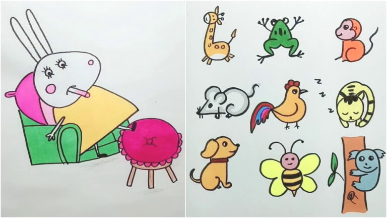 Easy to Draw Animals for Kids - Kids Art & Craft
