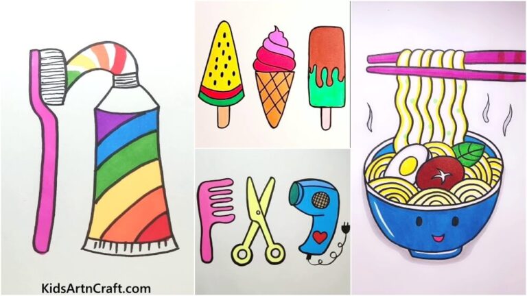 Easy Drawing Ideas For Our Young Artists - Kids Art & Craft