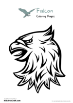 Falcon Coloring Pages For Kids – Free Printables - Kids Art & Craft