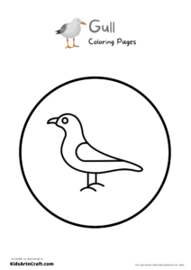 Gull Coloring Pages For Kids – Free Printables - Kids Art & Craft
