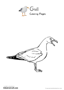 Gull Coloring Pages For Kids – Free Printables - Kids Art & Craft