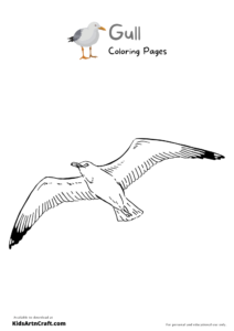 Gull Coloring Pages For Kids – Free Printables - Kids Art & Craft