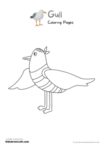 Gull Coloring Pages For Kids – Free Printables - Kids Art & Craft