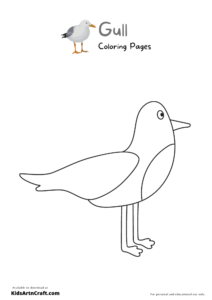 Gull Coloring Pages For Kids – Free Printables - Kids Art & Craft