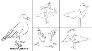 Gull Coloring Pages For Kids – Free Printables - Kids Art & Craft