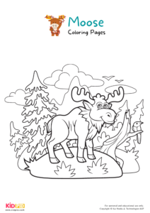 Moose Coloring Pages For Kids – Free Printables - Kids Art & Craft