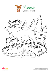 Moose Coloring Pages For Kids – Free Printables - Kids Art & Craft