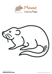 Mouse Coloring Pages For Kids – Free Printables - Kids Art & Craft