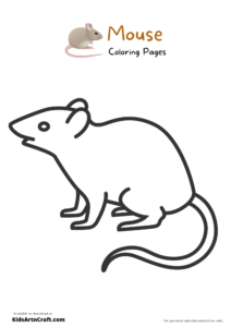 Mouse Coloring Pages For Kids – Free Printables - Kids Art & Craft