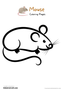 Mouse Coloring Pages For Kids – Free Printables - Kids Art & Craft