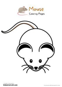 Mouse Coloring Pages For Kids – Free Printables - Kids Art & Craft