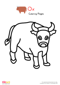 Ox Coloring Pages For Kids – Free Printables - Kids Art & Craft