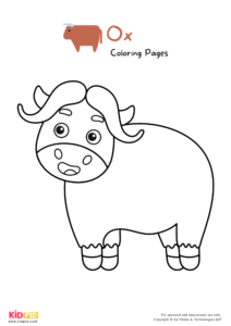 Ox Coloring Pages For Kids – Free Printables - Kids Art & Craft