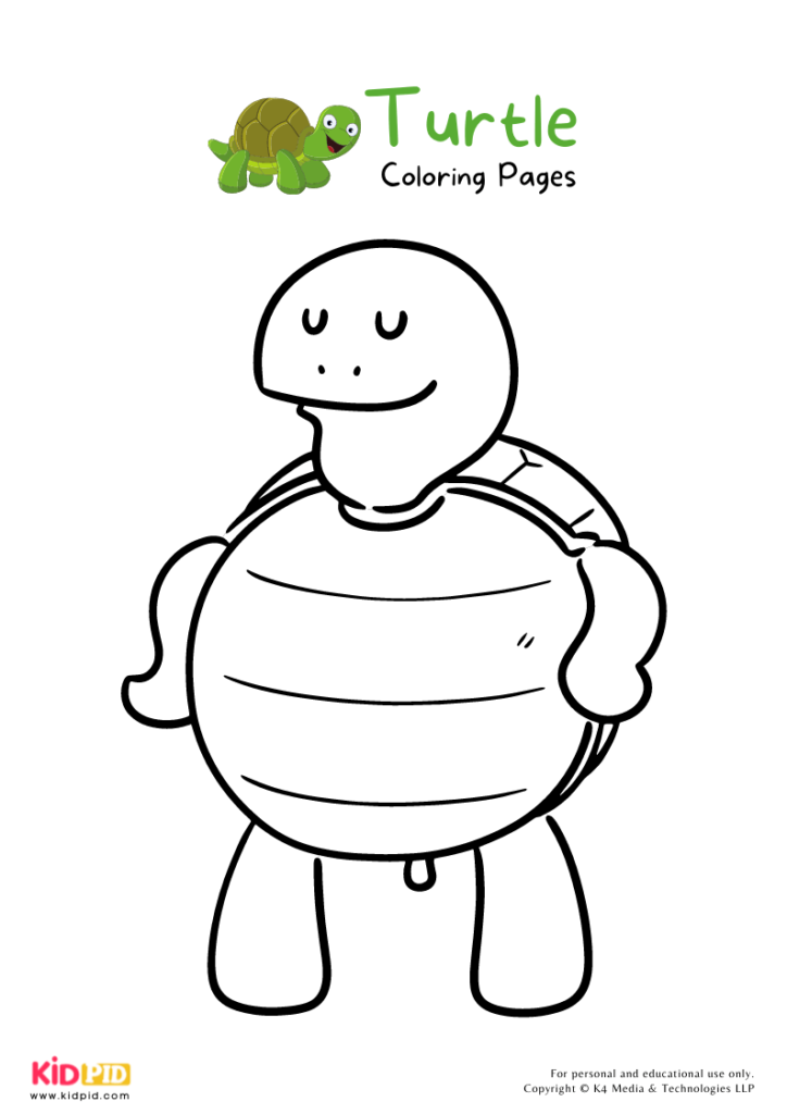 Turtle Coloring Pages For Kids – Free Printables - Kids Art & Craft