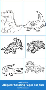 Alligator Coloring Pages For Kids – Free Printables - Kids Art & Craft