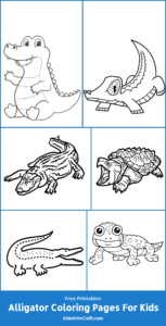 Alligator Coloring Pages For Kids – Free Printables - Kids Art & Craft