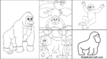 Ape Coloring Pages For Kids – Free Printables - Kids Art & Craft