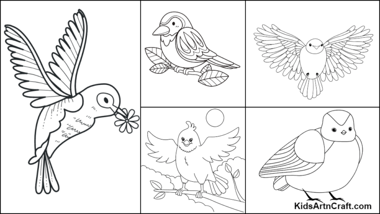 Bird Coloring Pages for Kids – Free Printables - Kids Art & Craft