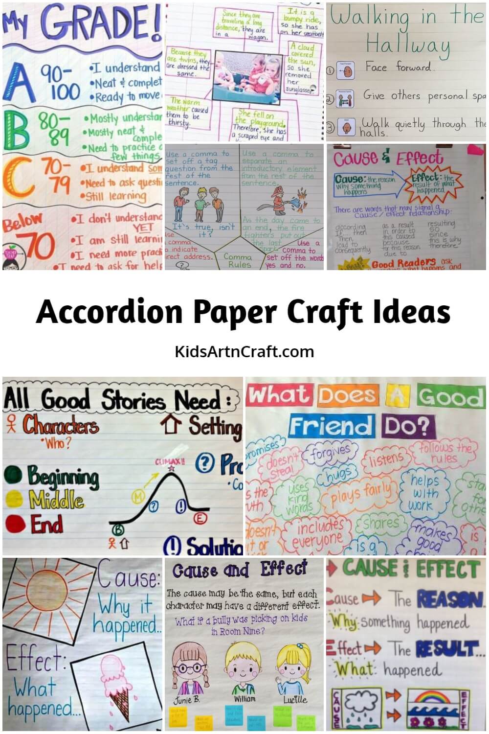 Cause-and-Effect Anchor Charts for Classroom - Kids Art & Craft