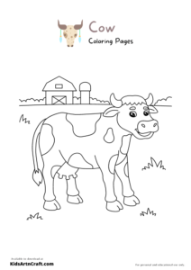 Cow Coloring Pages for Kids – Free Printables - Kids Art & Craft